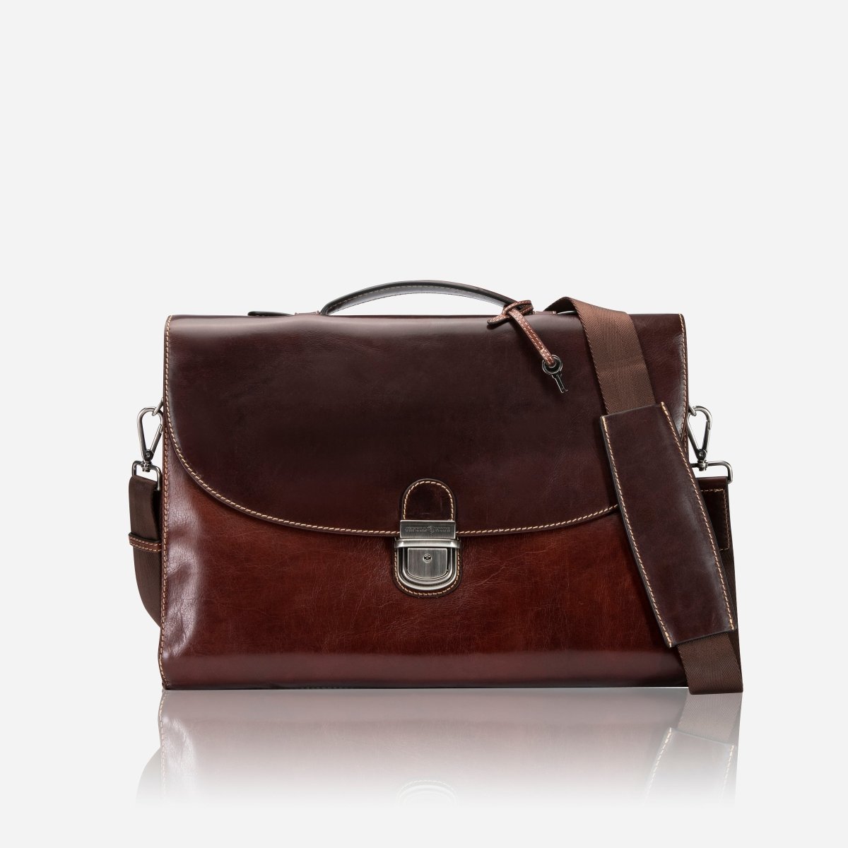 Tobacco Slim Business Briefcase | Stylish & Functional | Jekyll & Hide