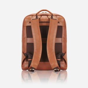 Chic Tan Ladies Laptop Backpack with Gold Zips | Jekyll & Hide