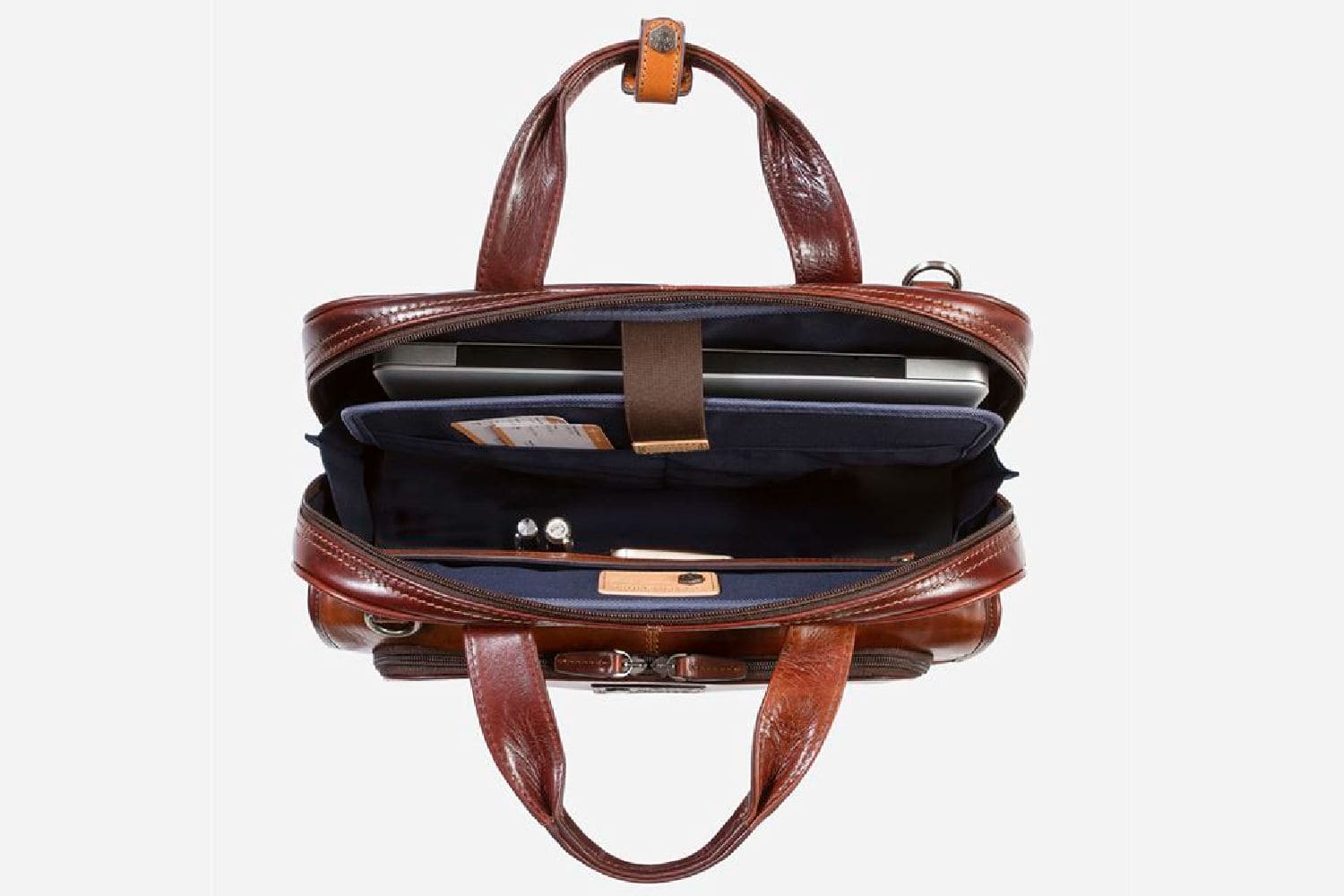 Colt Indulge Large Multi Compartment Briefcase in Rich Mahogany ...